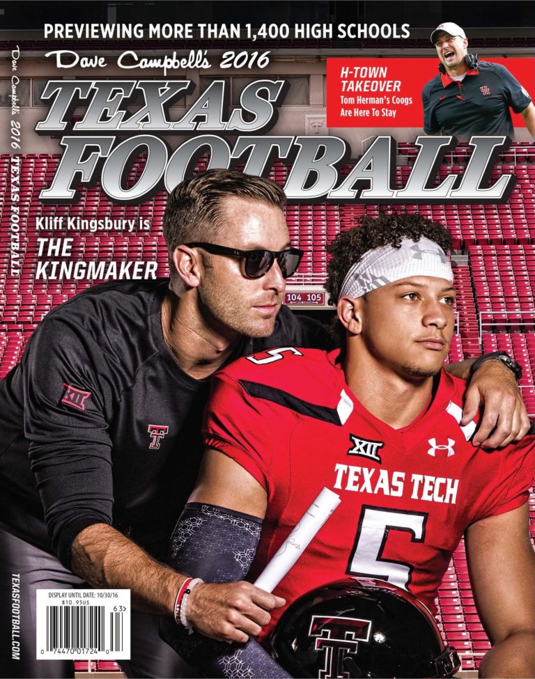 Kliff Kingsbury and Patrick Mahomes Make Cover of Dave Campbell’s Texas ...